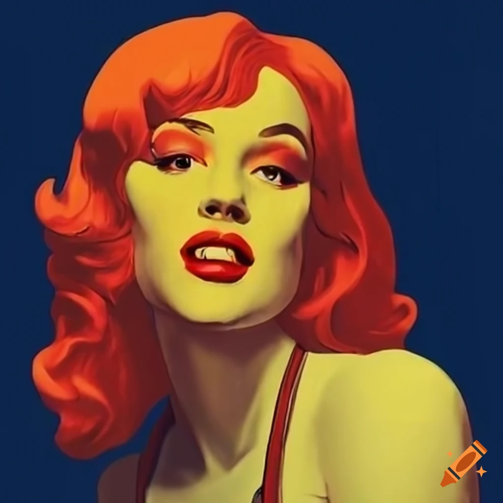 1960s pop art in a mars diner on Craiyon