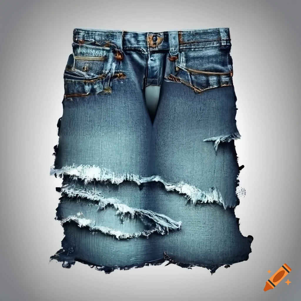 Torn jeans texture from a ps1 game on Craiyon