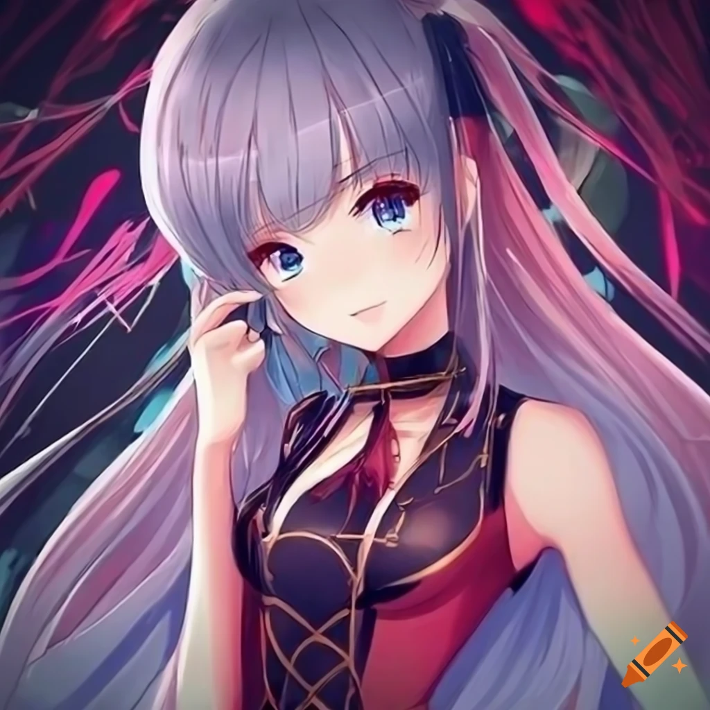 Pretty anime girl character on Craiyon