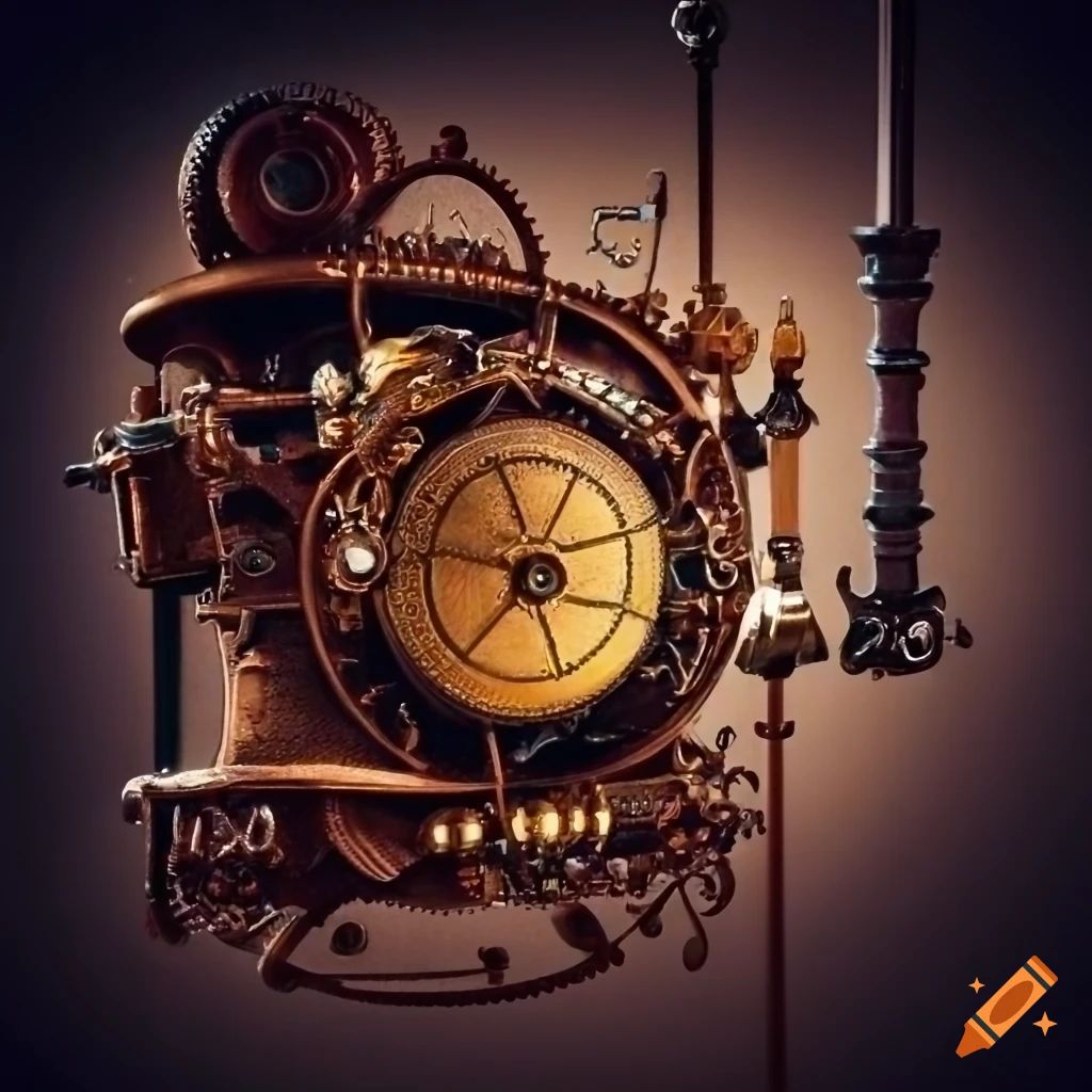 Steampunk computer on Craiyon