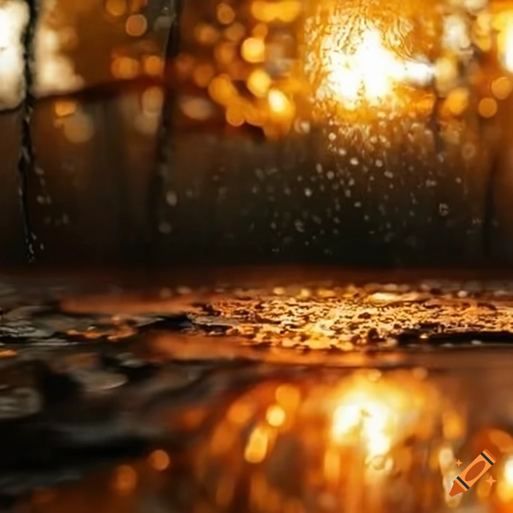 Rising sun on a rainy day on Craiyon