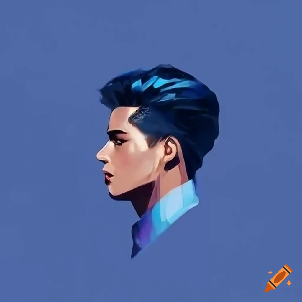 Elegant european male ghost with captivating gaze in digital art on Craiyon