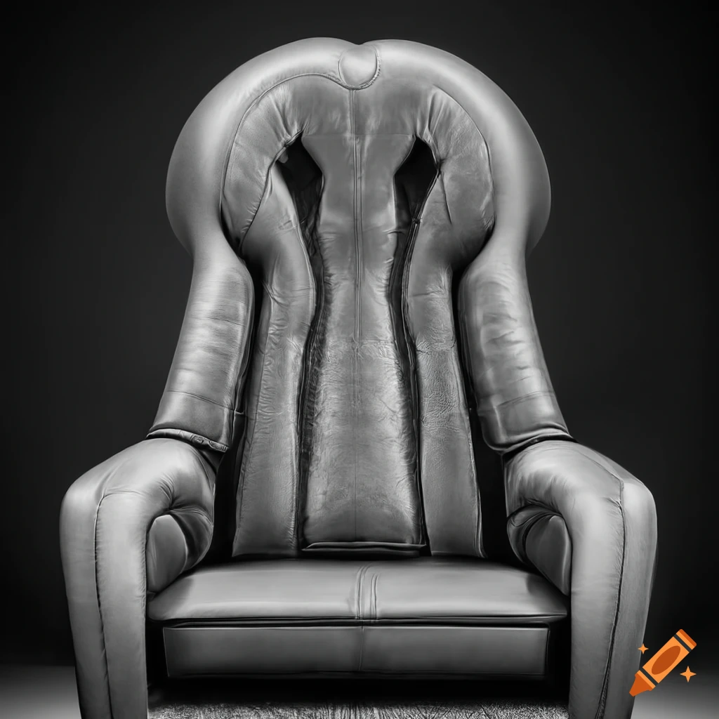 Luxury science-fiction armchair with hyperrealistic design on Craiyon