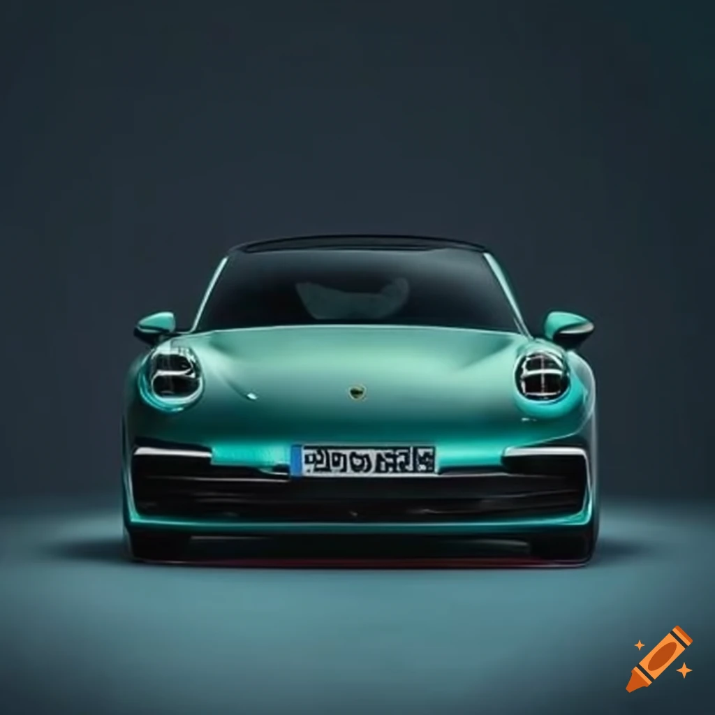 Electric porsche compact car on Craiyon