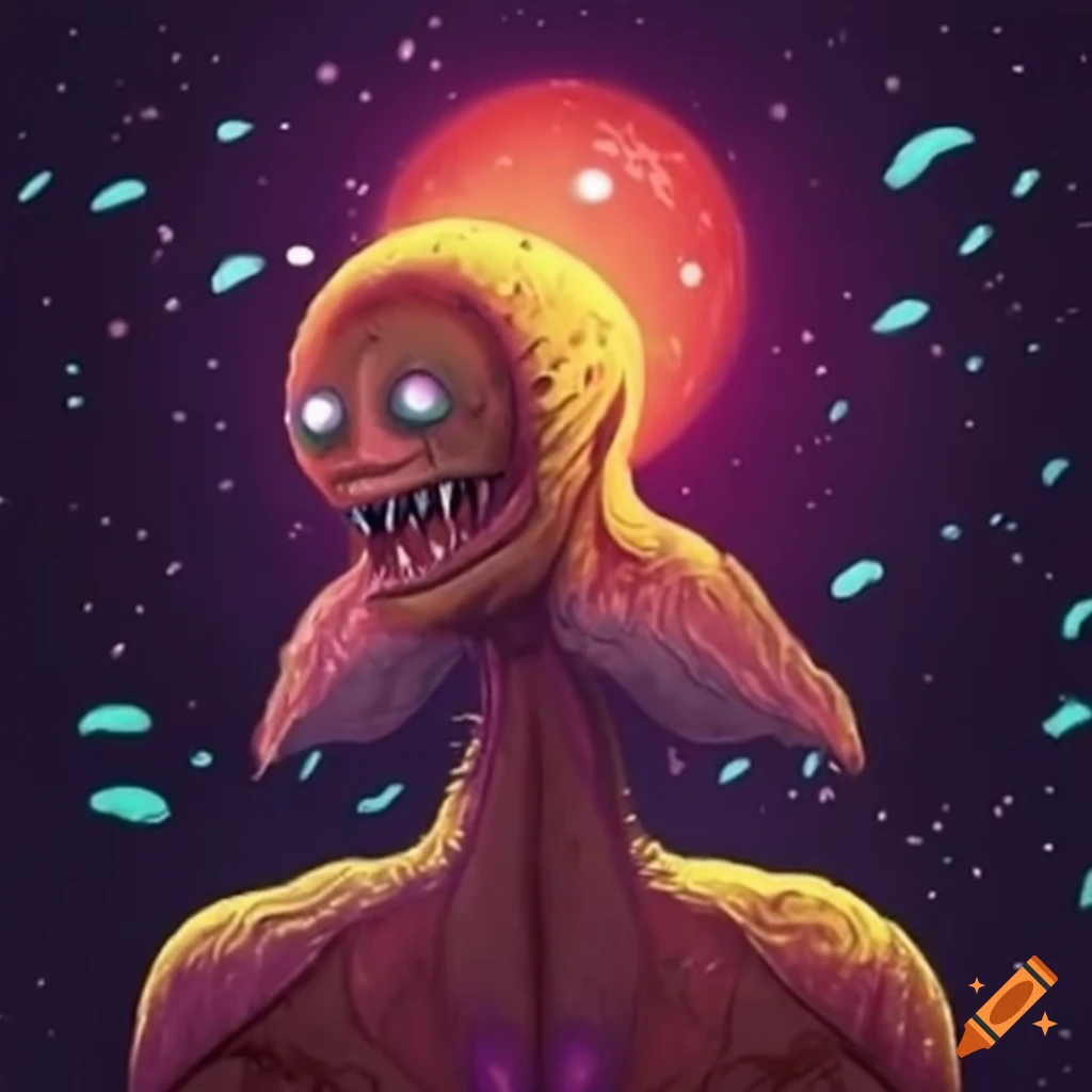 Space monster on Craiyon