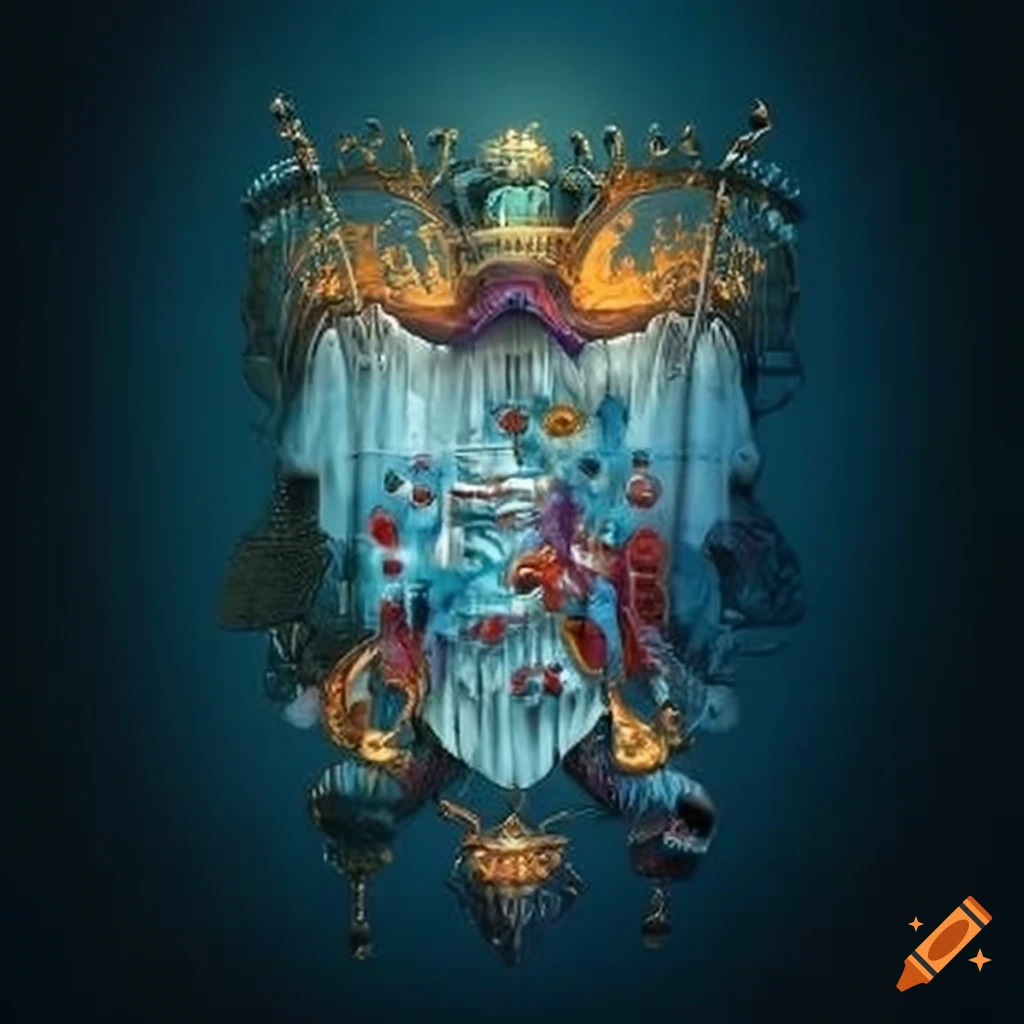 Engineering and science crest design on Craiyon