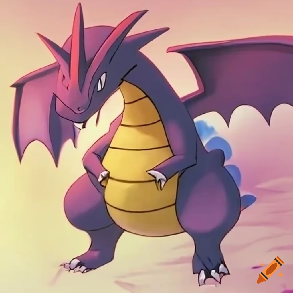 New stage 2 dragon pokemon by ken sugimori on Craiyon