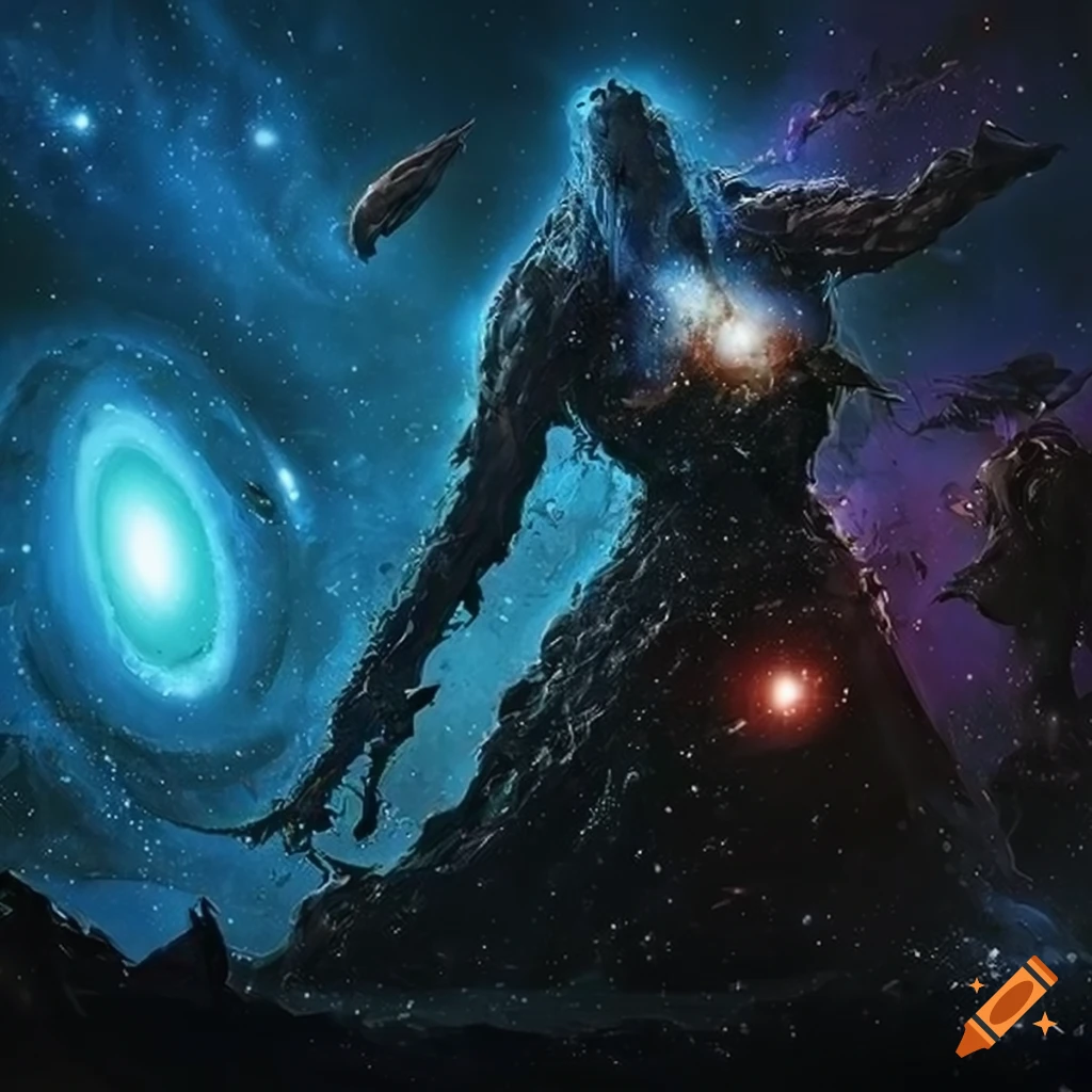 Ruined galaxy in high-quality artwork on Craiyon