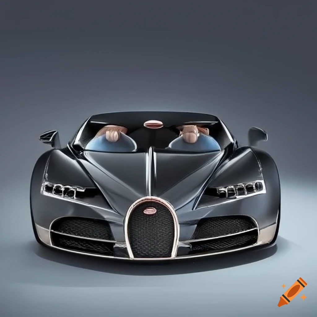 Luxury v16 bugatti car in high resolution on Craiyon