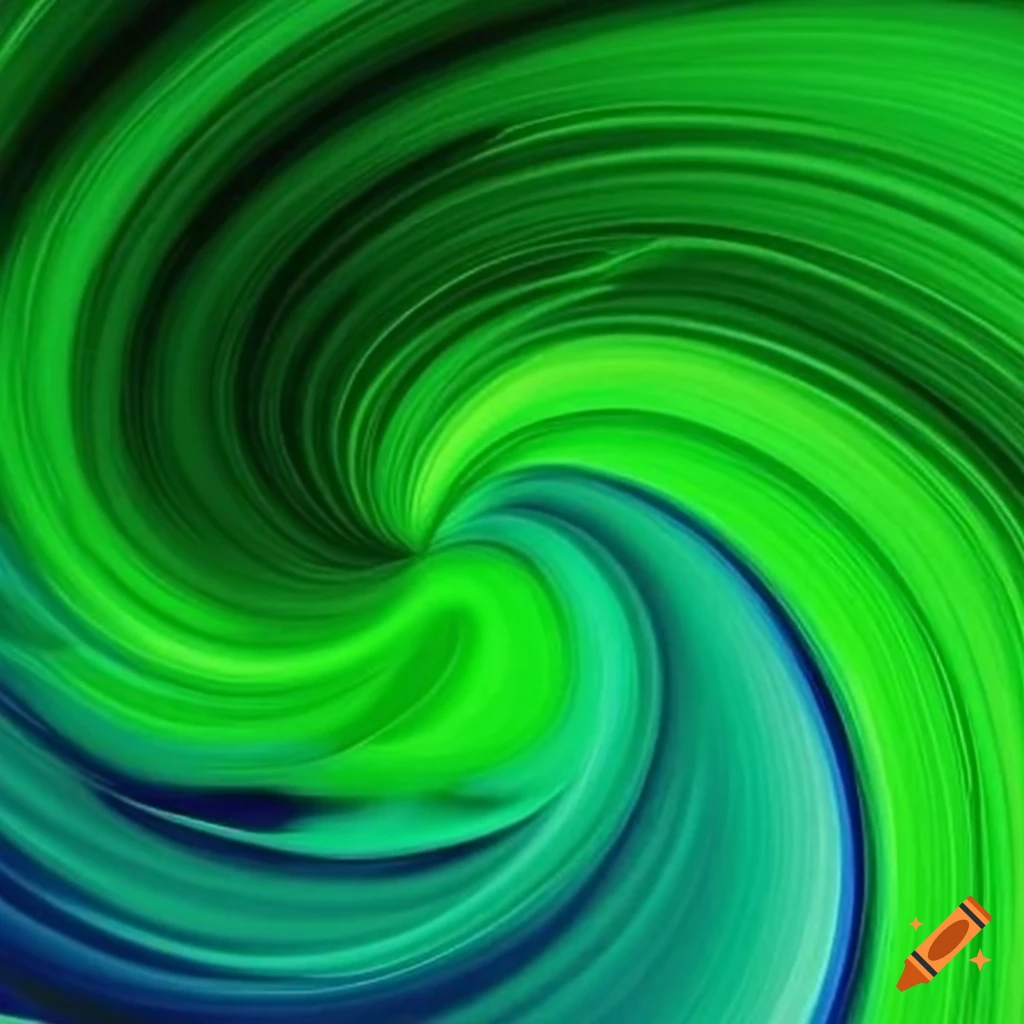 Green color swirl on Craiyon