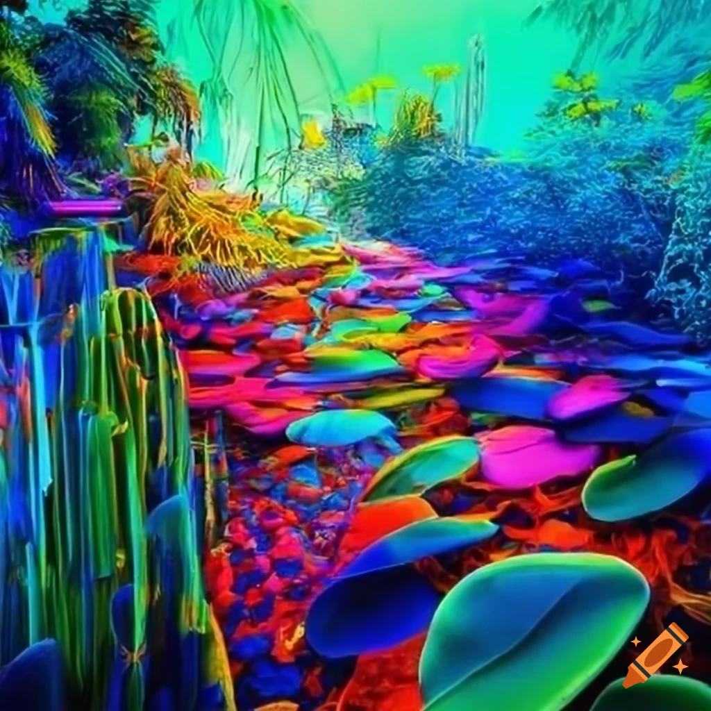 Colorful paradise on Craiyon