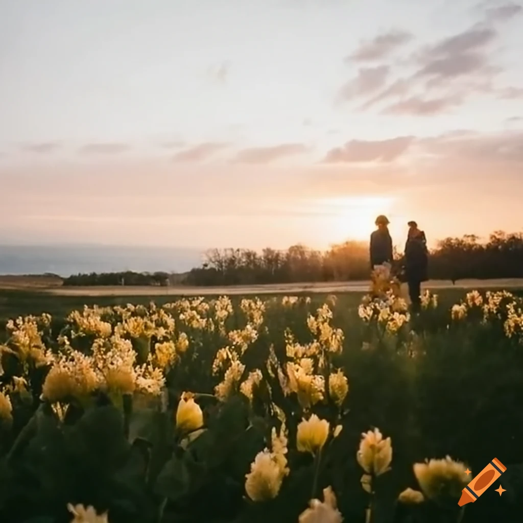 Aesthetic spring photography on Craiyon