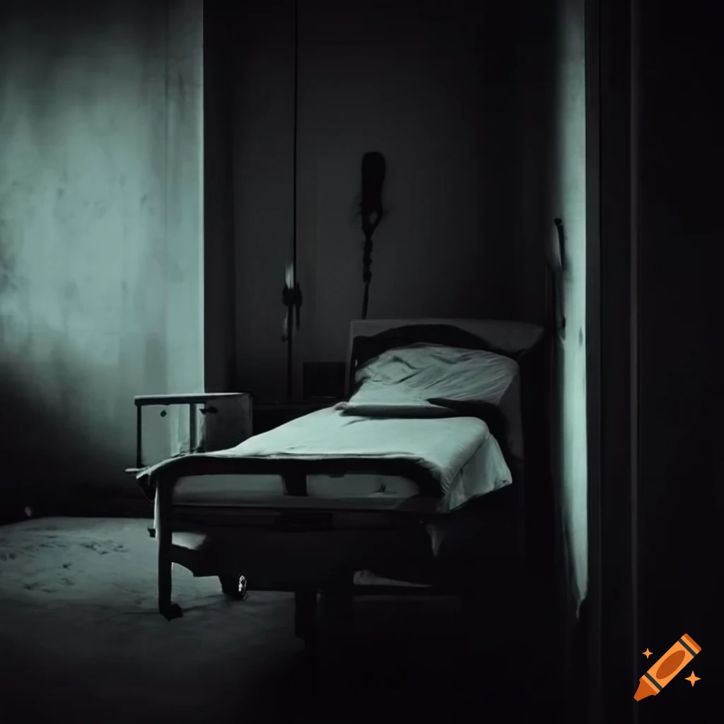 Dark vintage hospital room with beds on Craiyon