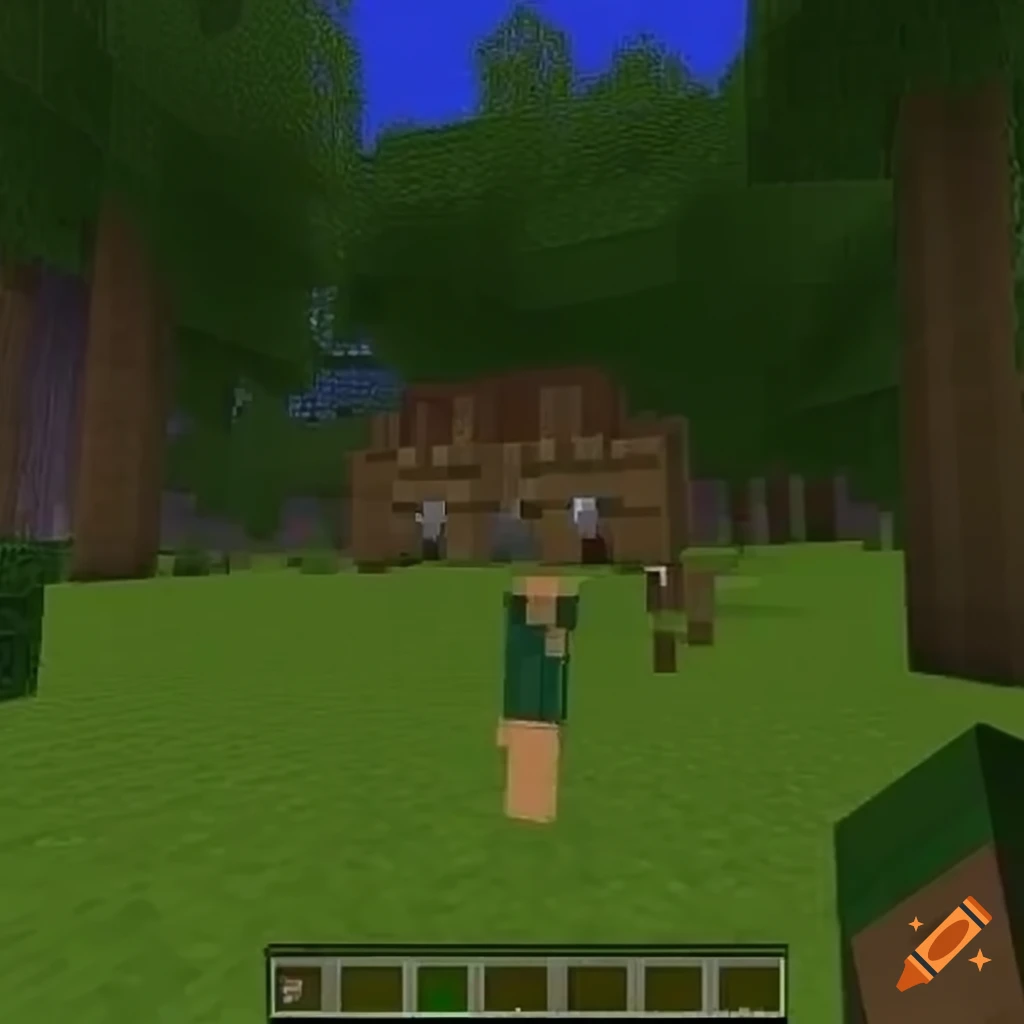 Consistent minecraft experience on Craiyon