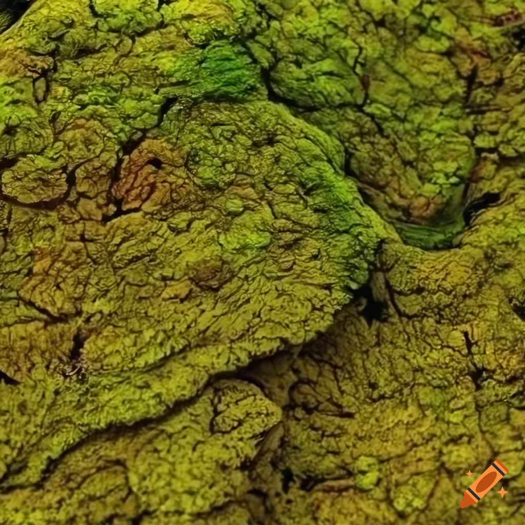 Comic moss terrain in 2d on Craiyon