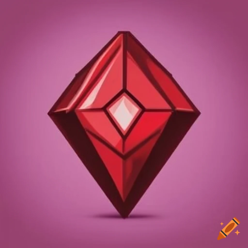 Fantasy ale logo with red diamond shape on Craiyon