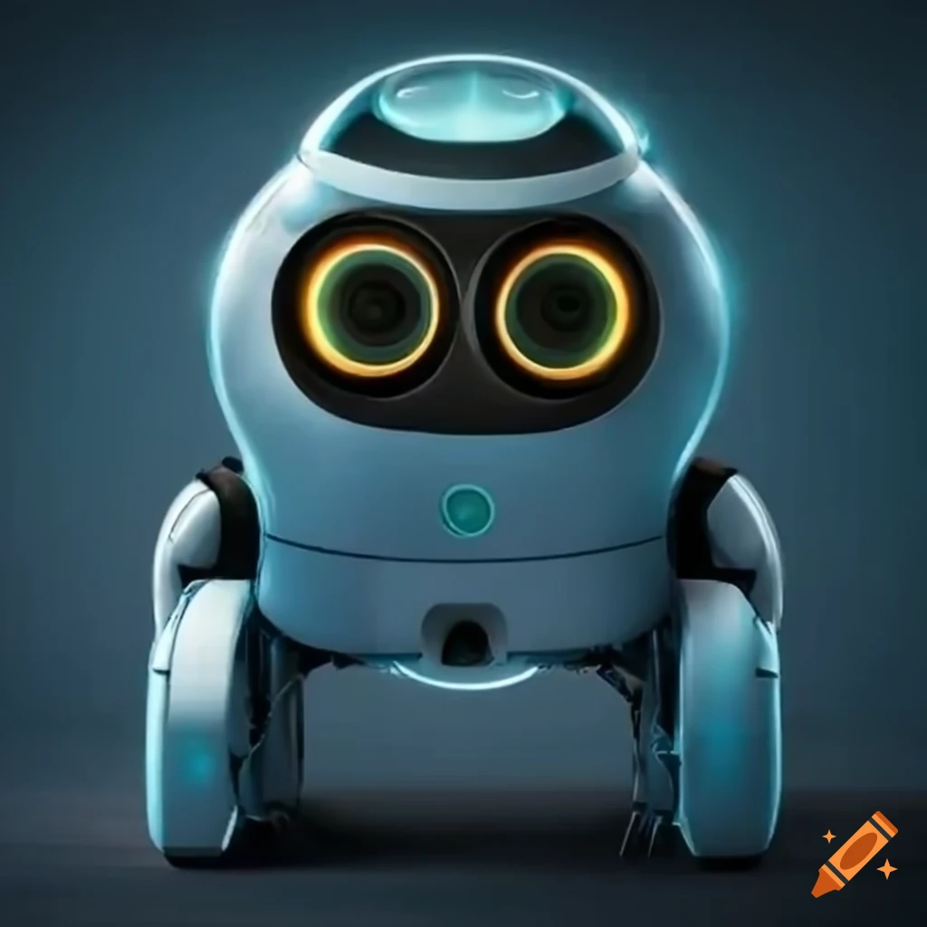 Giant robot with large wheels cleaning and sorting trash like wall-e on ...