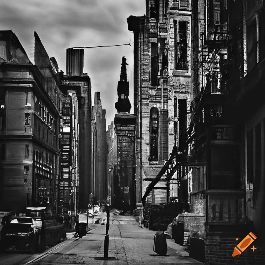 Empty street in Brooklyn for a book cover on Craiyon