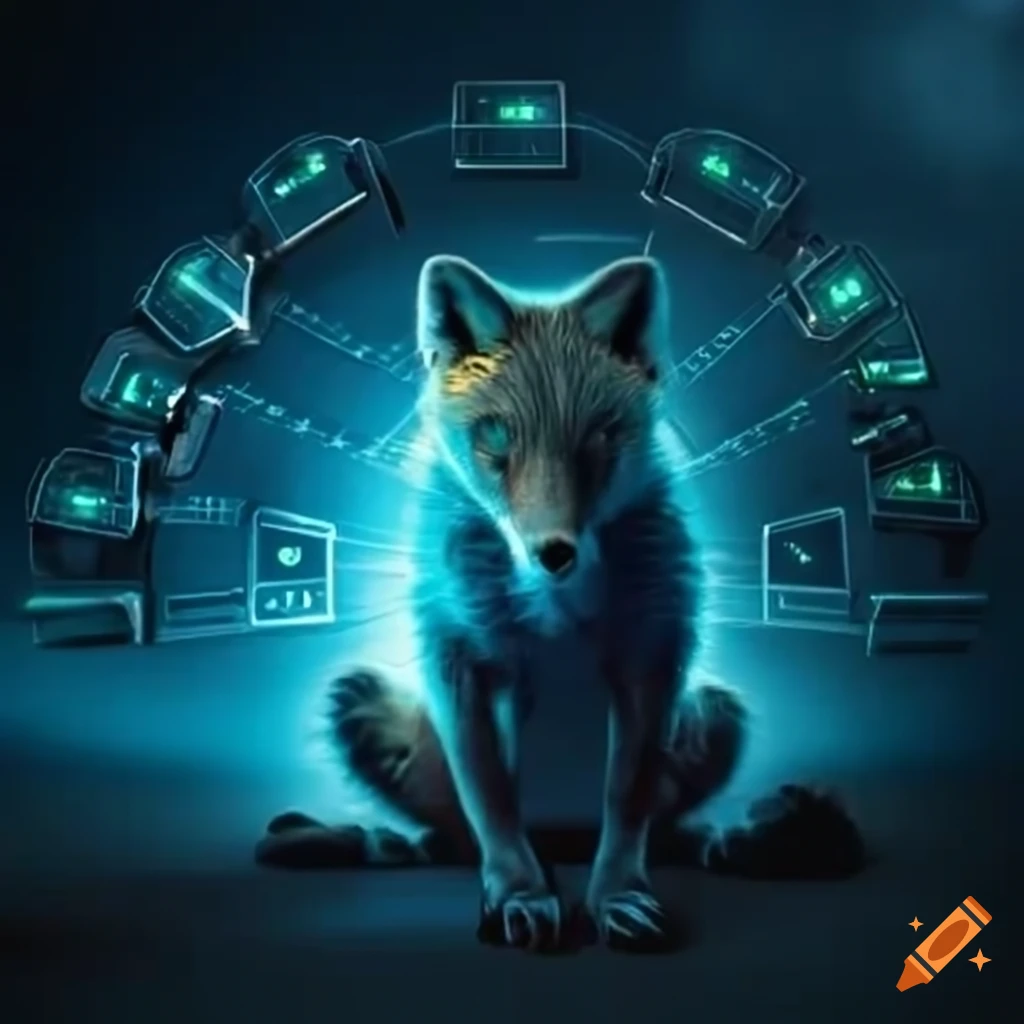 Computer scientist fox on Craiyon