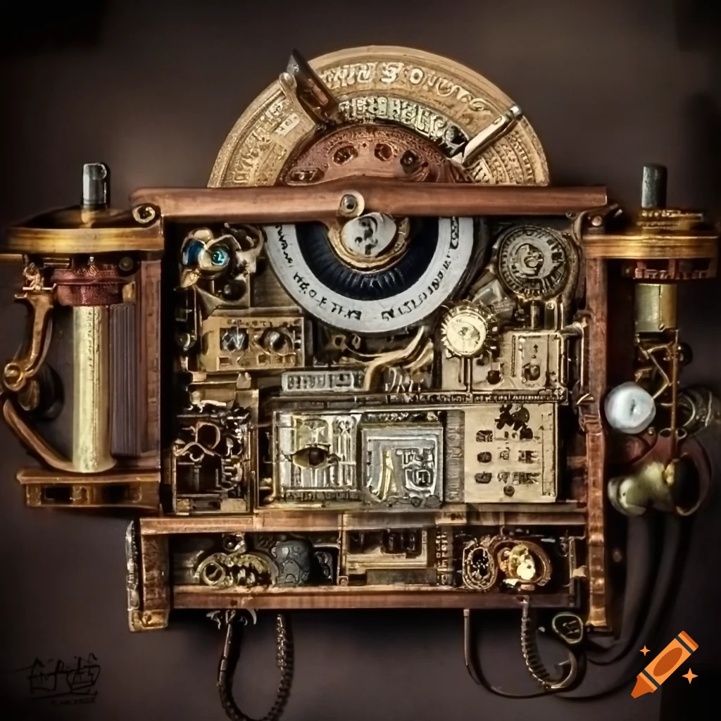 Steampunk computer on Craiyon