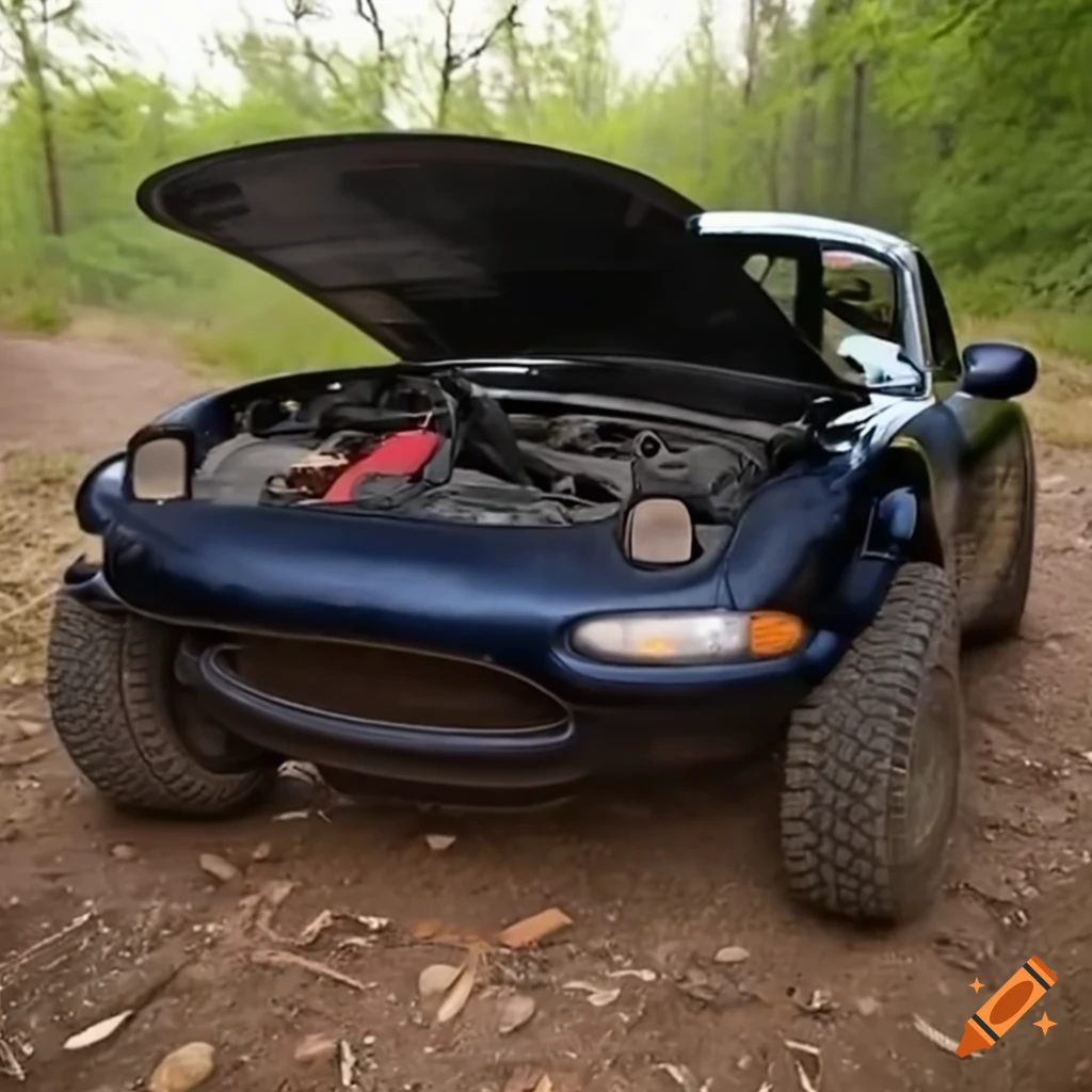 Off-road miata in the desert on Craiyon
