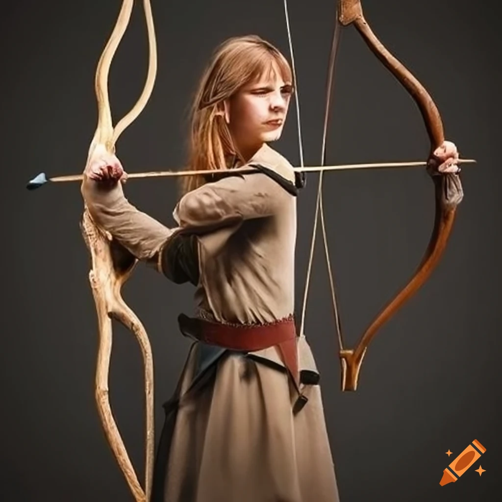 Lightweight medieval fantasy archery set on Craiyon