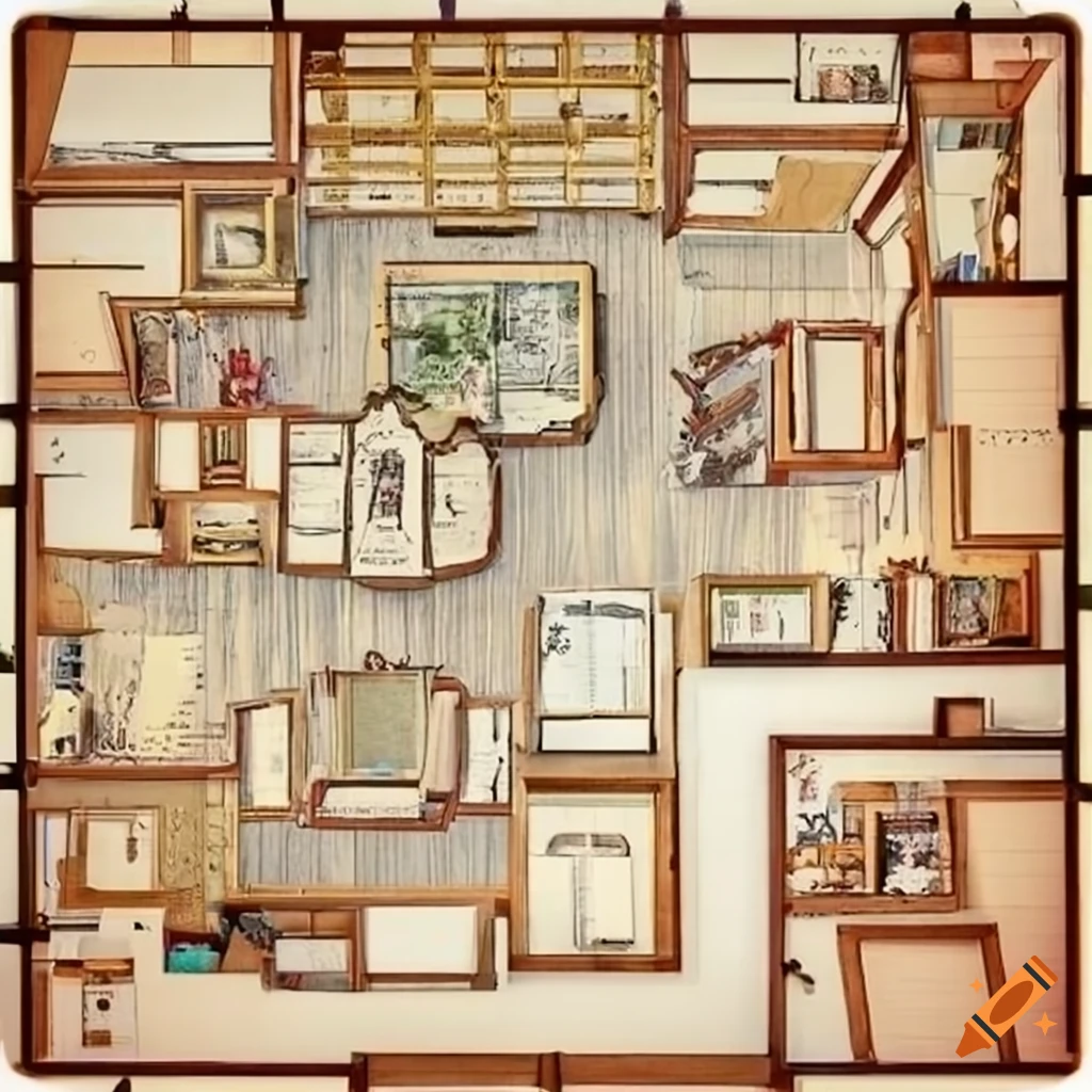 Map of furniture layout on Craiyon