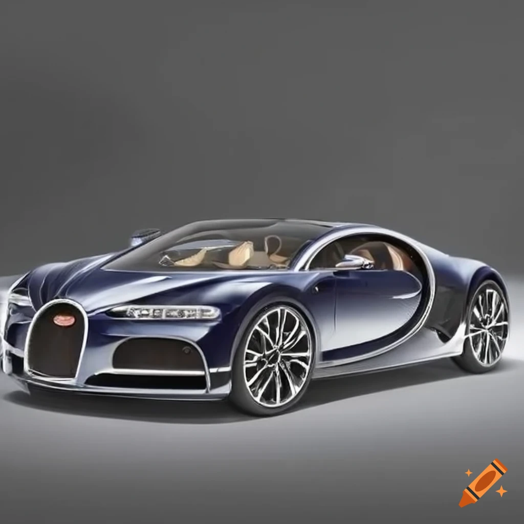 Luxury V16 Bugatti car in high resolution on Craiyon