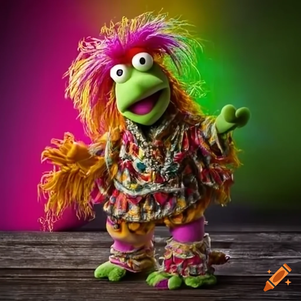 Colorful and vibrant representation of fraggle rock hippy rainbow on ...