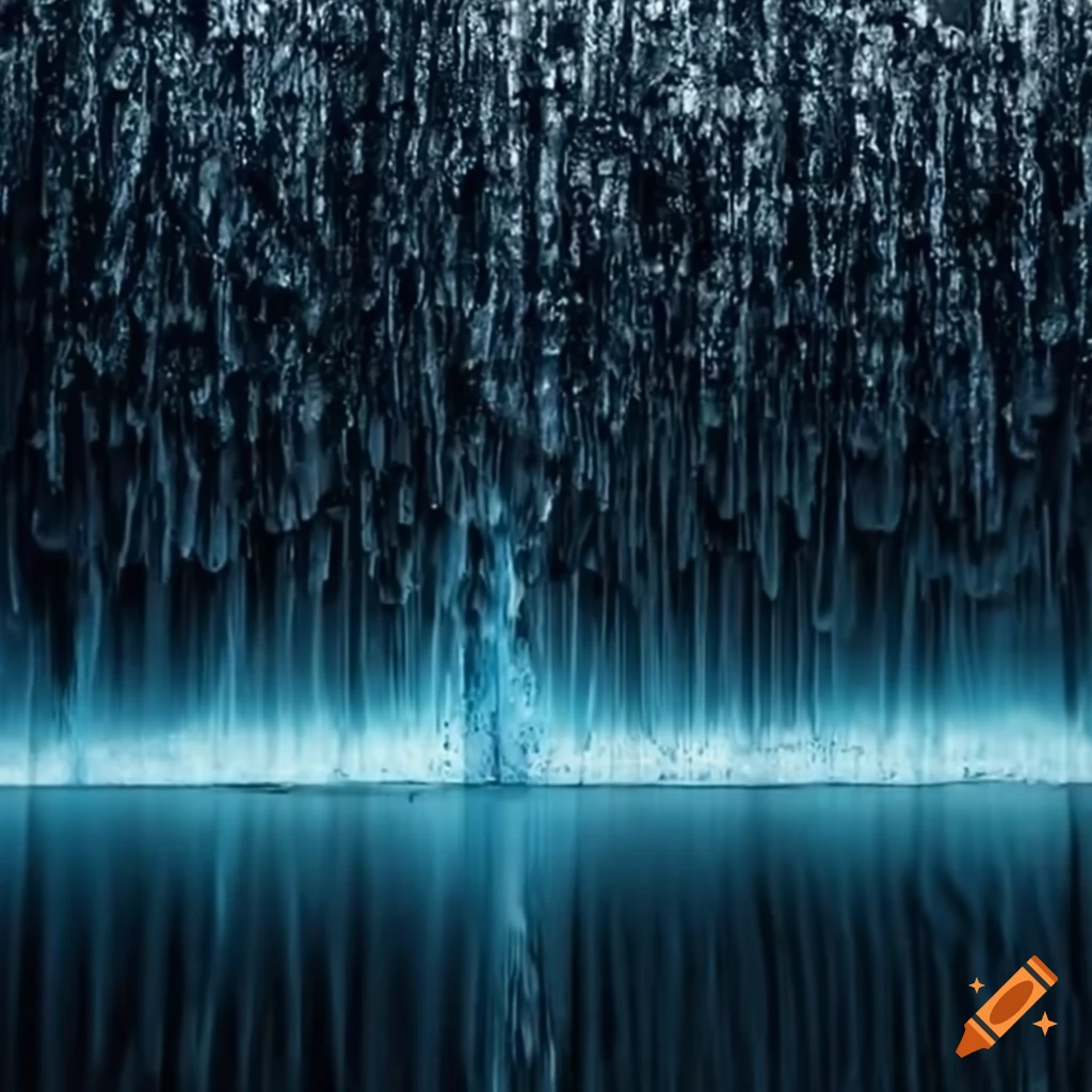 Water wall on Craiyon