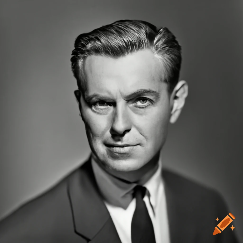 Portrait of a clean-cut man from 1959 on Craiyon