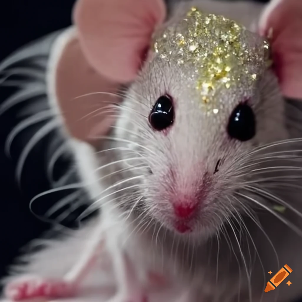Sparkly cute mouse on Craiyon