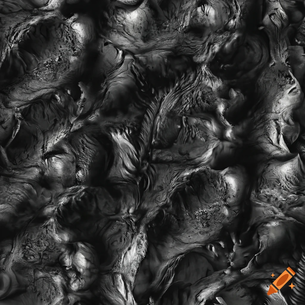 Seamless black and white alpha map creature texture in 8k resolution on ...