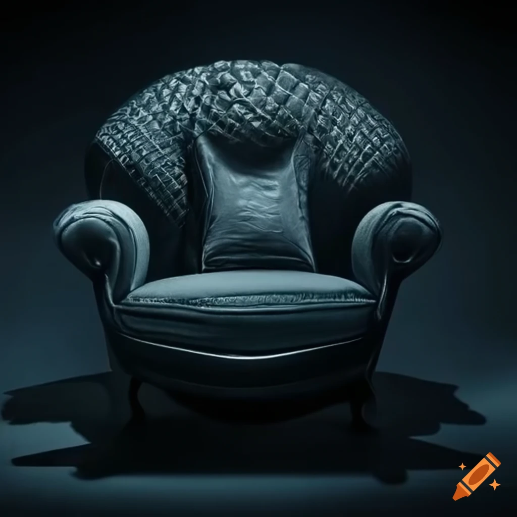 Luxury armchair with a futuristic sci-fi design on Craiyon