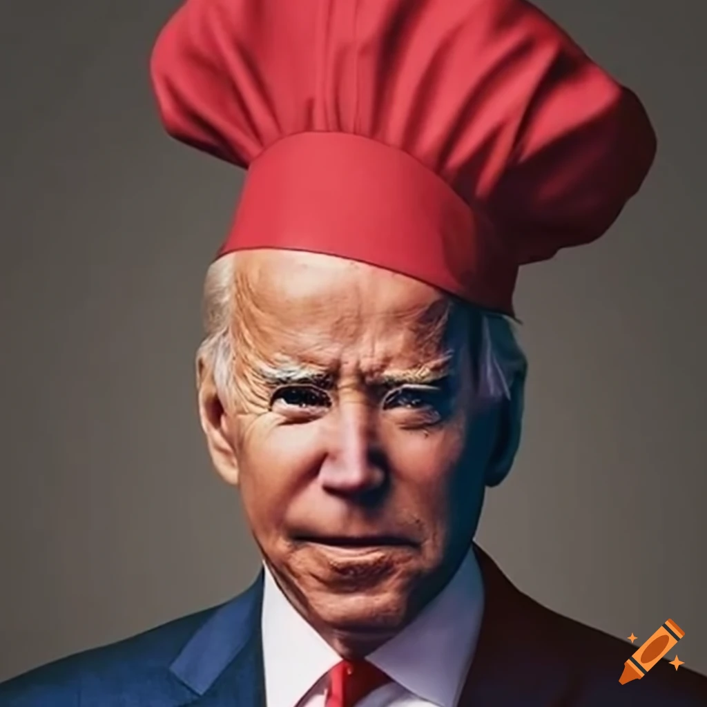 Joe biden and donald trump wearing chef hats on Craiyon