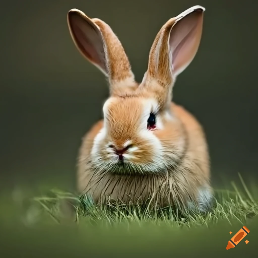 Natural easter bunny on Craiyon