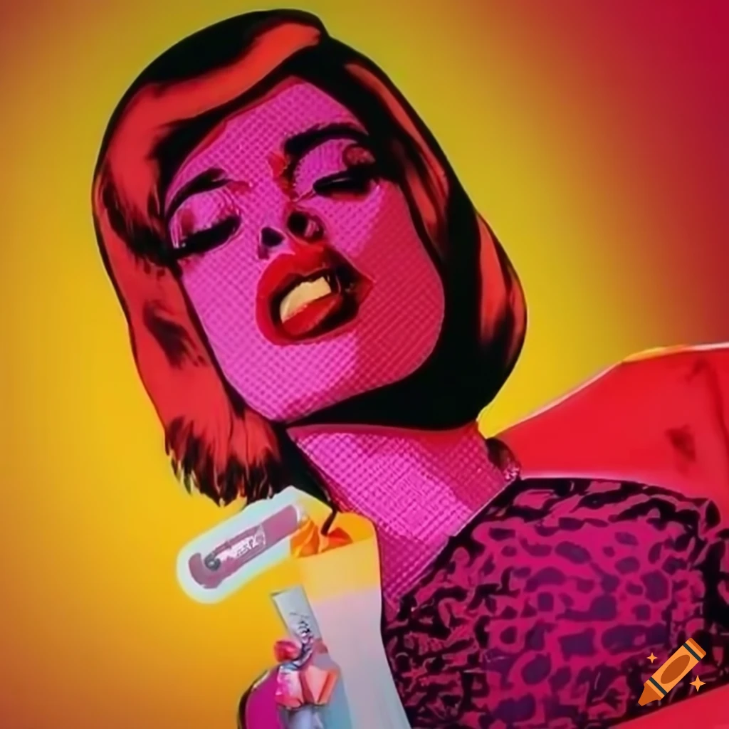 1960s pop art in a mars diner on Craiyon