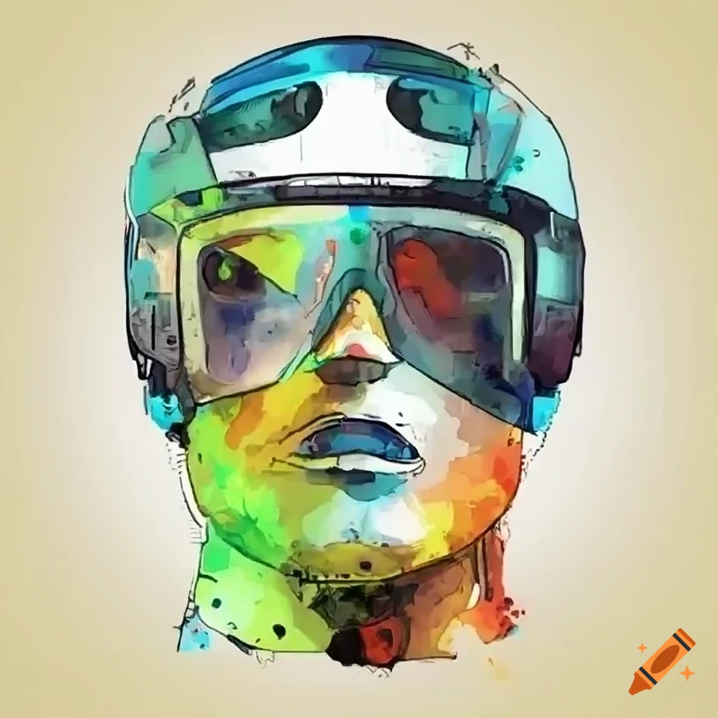 Simple cyborg representation of a male individual on Craiyon