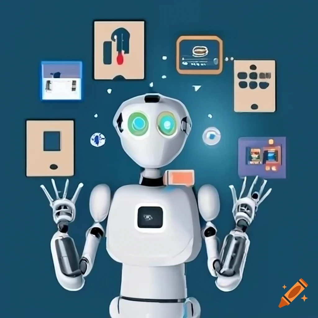 Marketing specialist gathering digital marketing tools with ai-powered ...