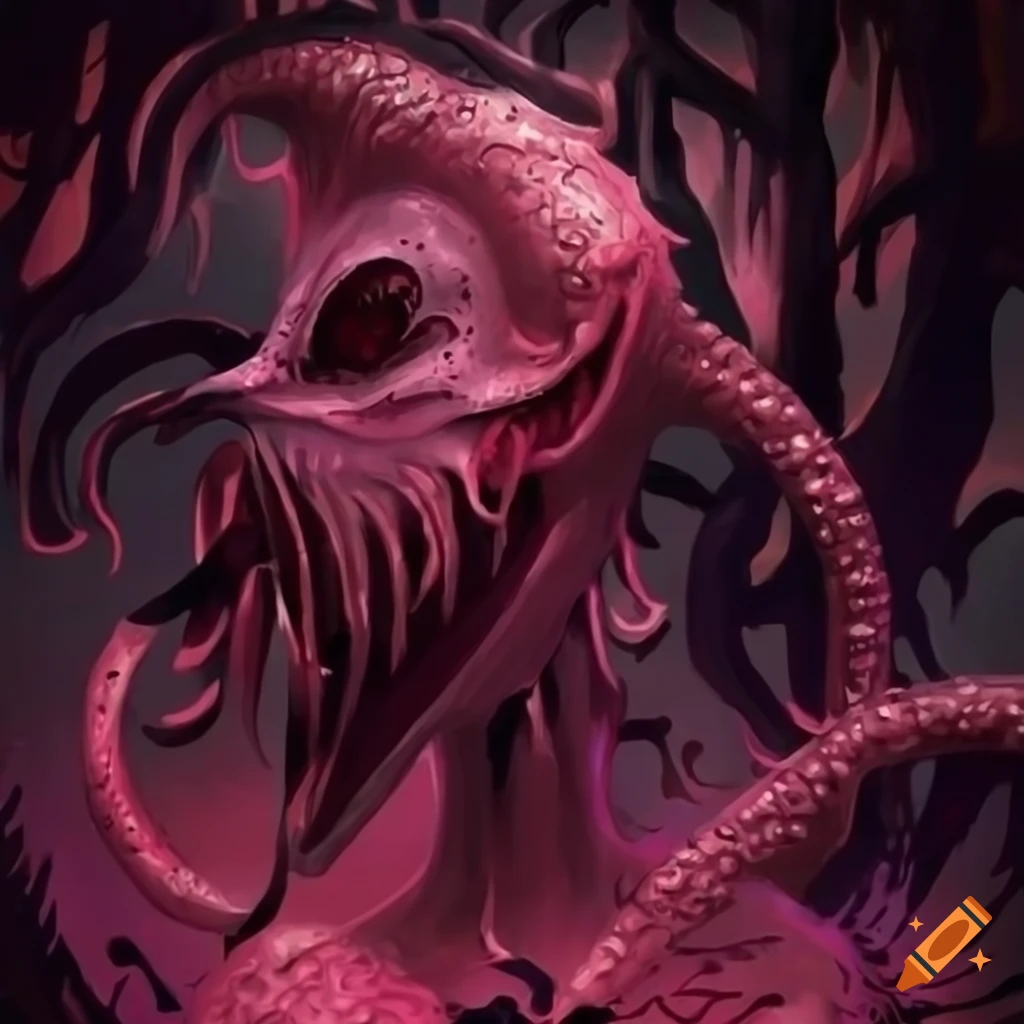 Lovecraftian alastor creature on Craiyon