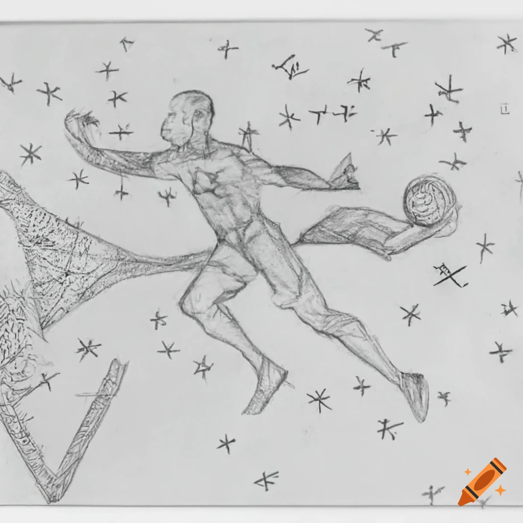 Athletic, fierce, and jolly personality represented by constellations ...