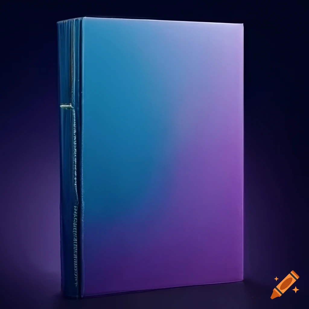 Blue, purple, and grey hardcover books on Craiyon