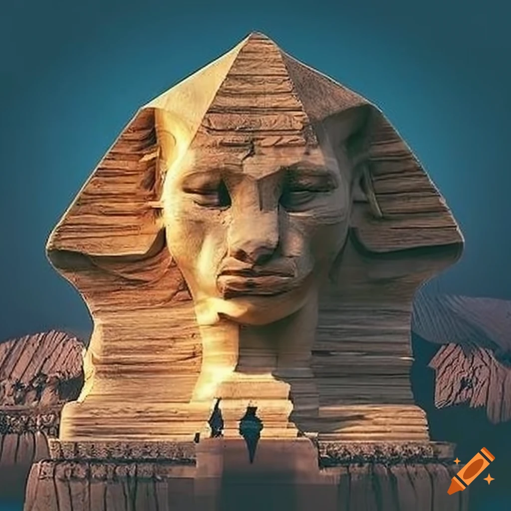 House design inspired by the sphinx on Craiyon