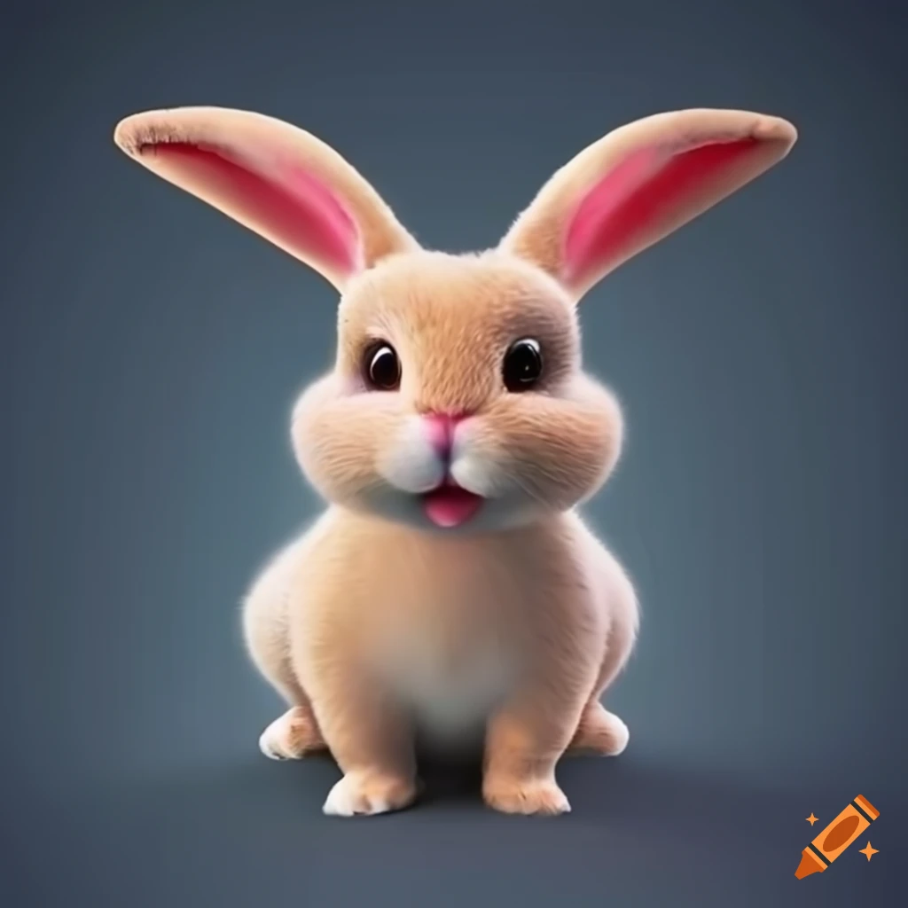 Animated rabbit on Craiyon