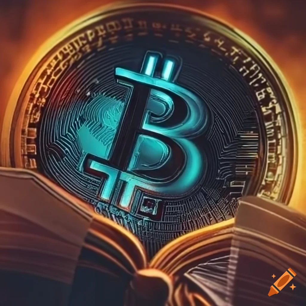 Book cover design inspired by bitcoin on Craiyon