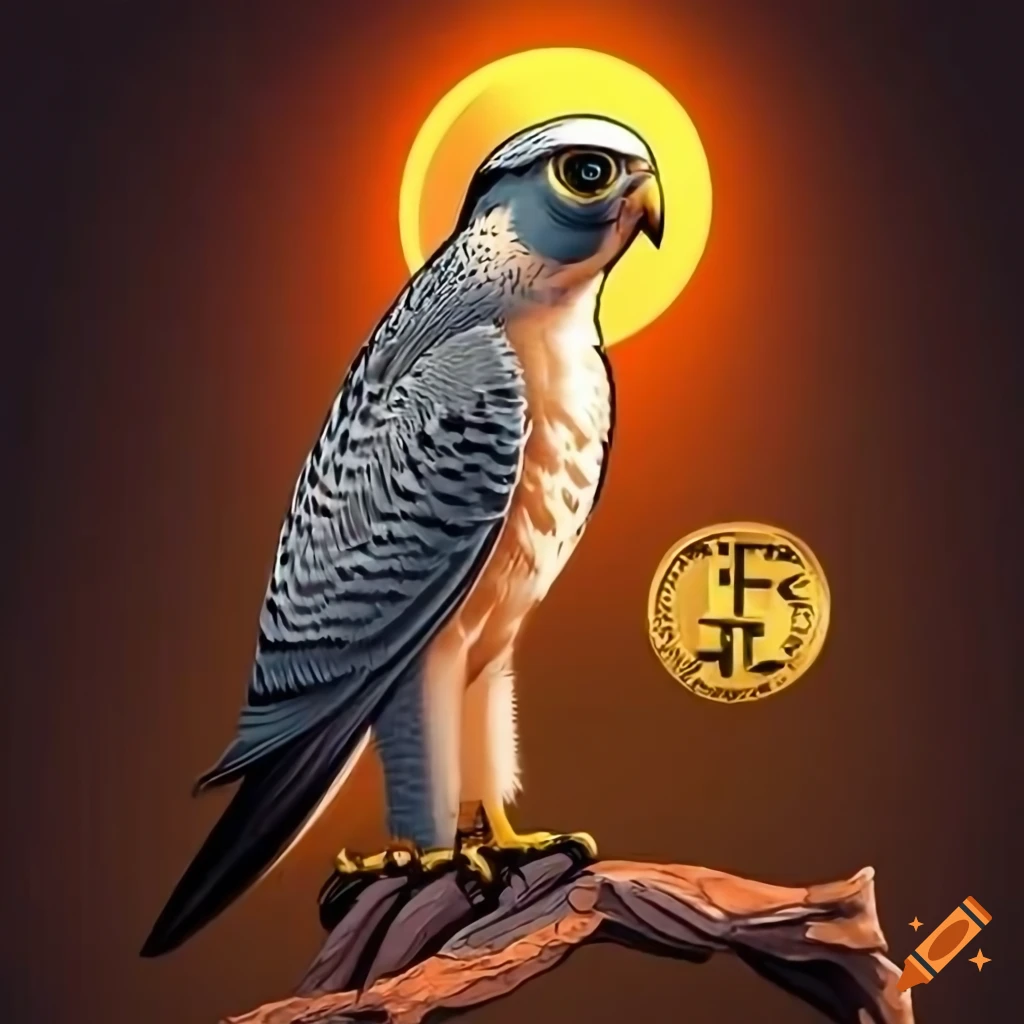 Falcon with crypto on Craiyon