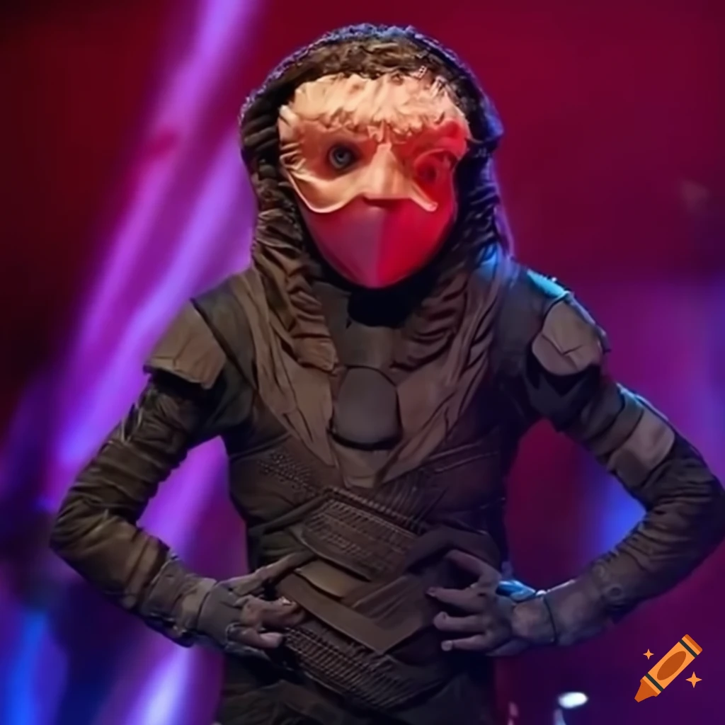 Dune guild navigator costume on the masked singer on Craiyon