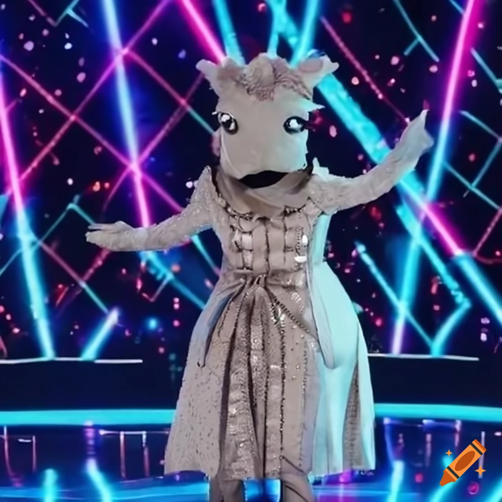 Costume on the masked singer show on Craiyon