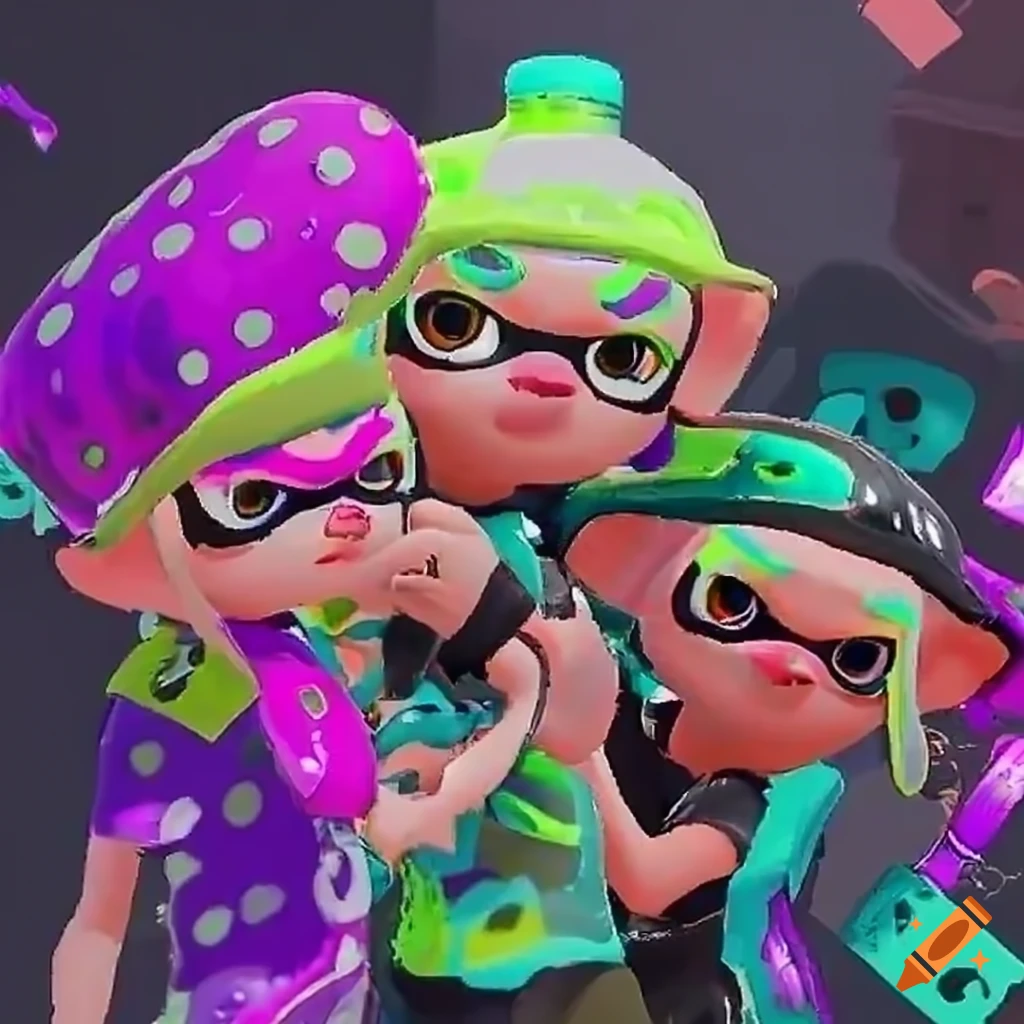 Splatoon 7 gameplay footage on Craiyon