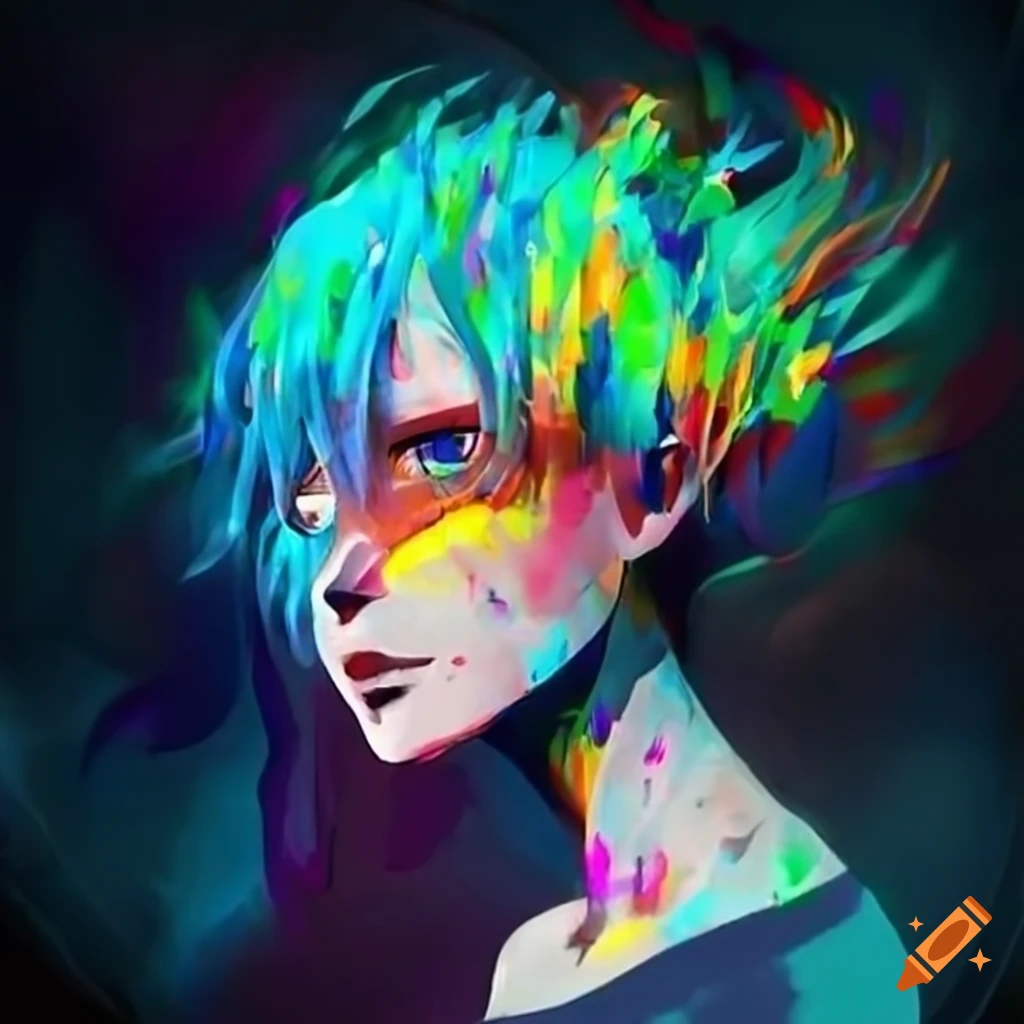 Abstract representation of anger on Craiyon